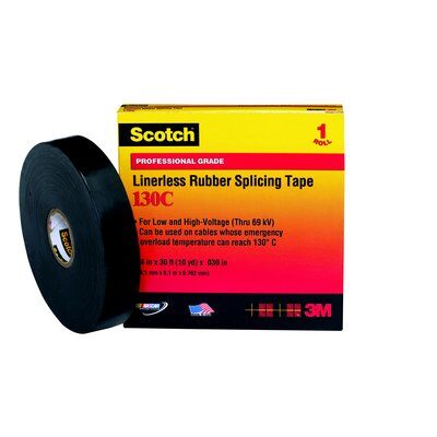 3M 7000006091 2IN X 30FT LINERLESS RBR SPLICE TAPE 130C-2X30 | Bartle ...