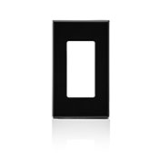 LEVITON 80301-SE DECORA 1-GANG STANDARD SIZE SNAP-ON WALLPLATE EBONY ...