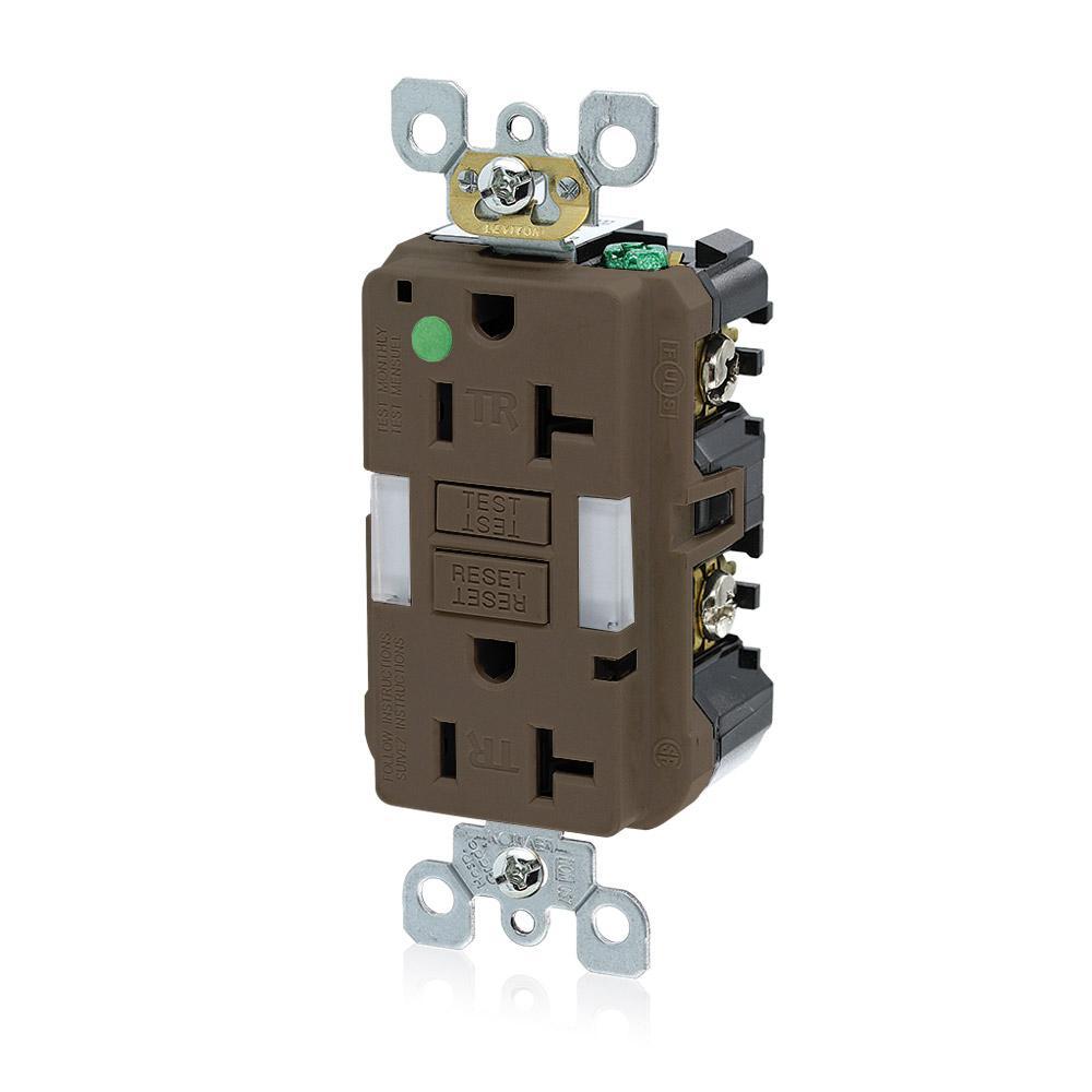 LEVITON GFNL2-HG SMARTLOCKPRO 20A 125V HOSPITAL TAMPER RESISTANT SELF ...