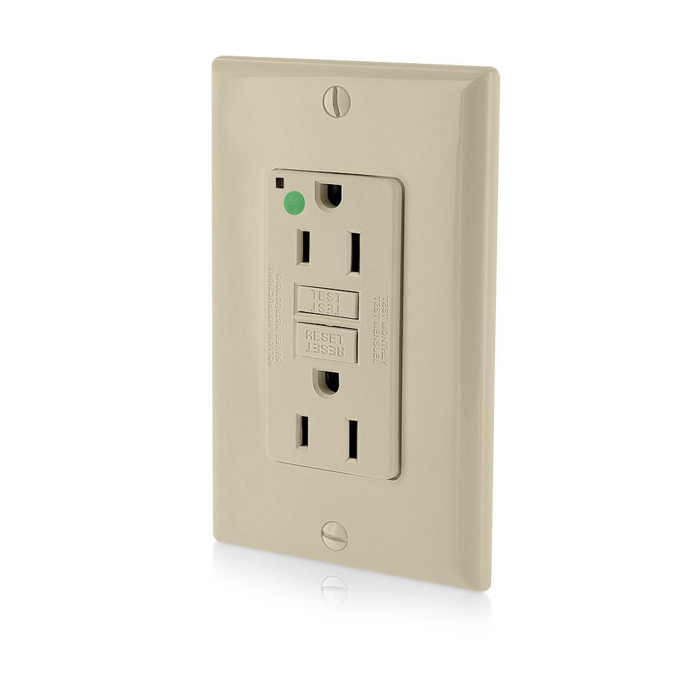 LEVITON GFNT1-HGI SMARTLOCKPRO 15A 125V HOSPITAL SELF TEST GFCI ...