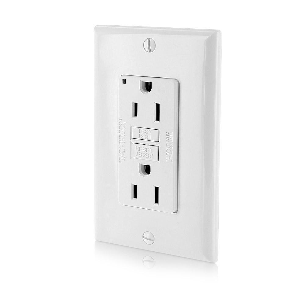 LEVITON GFNT1-W SMARTLOCKPRO 15A 125V SELF TEST GFCI RECEPTACLE WHITE ...