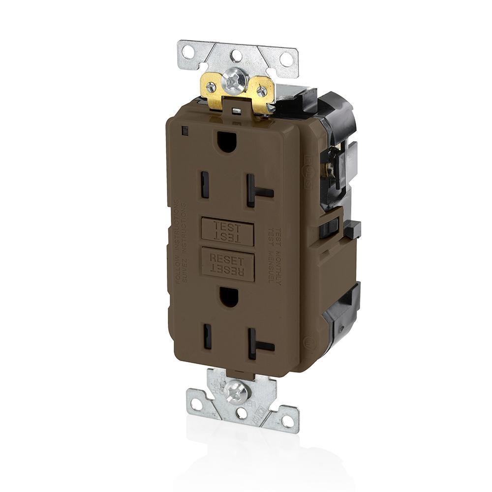 LEVITON MGFN2 SMARTLOCKPRO 20A 125V LEV-LOCK SELF TEST GFCI DUPLEX ...