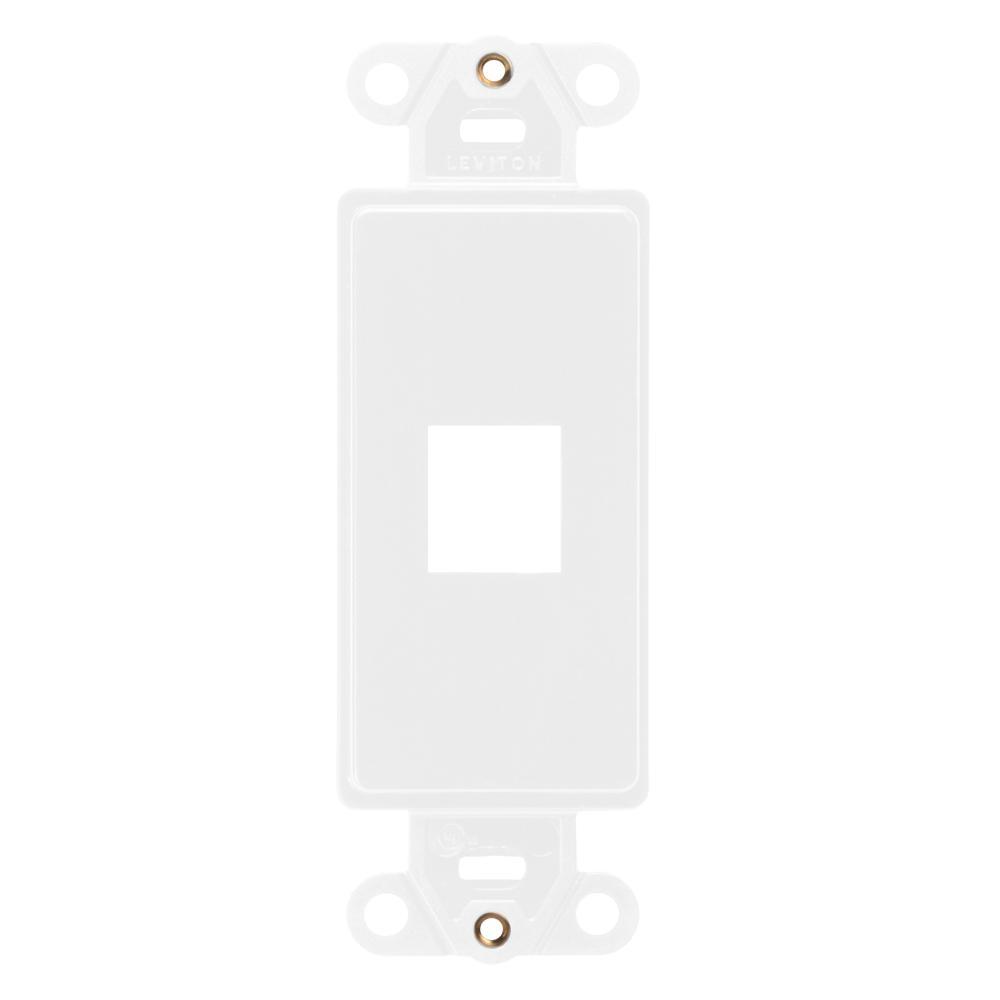 LEVITON 41641-W QUICKPORT 1-PORT DECORA INSERT WHITE | Bartle & Gibson ...