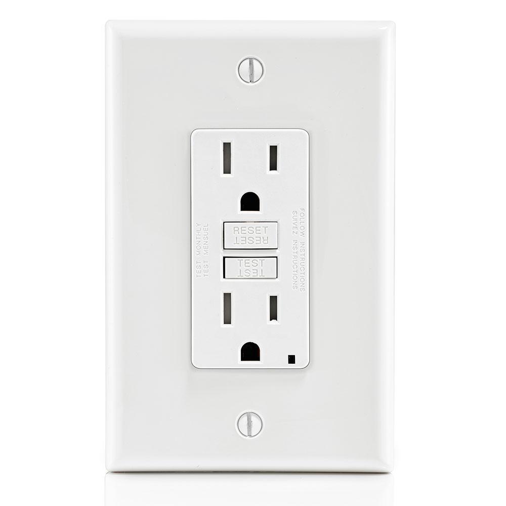 LEVITON GFTR1-MW SMARTLOCKPRO 15A HOSPITAL TAMPER RESISTANT GFCI ...