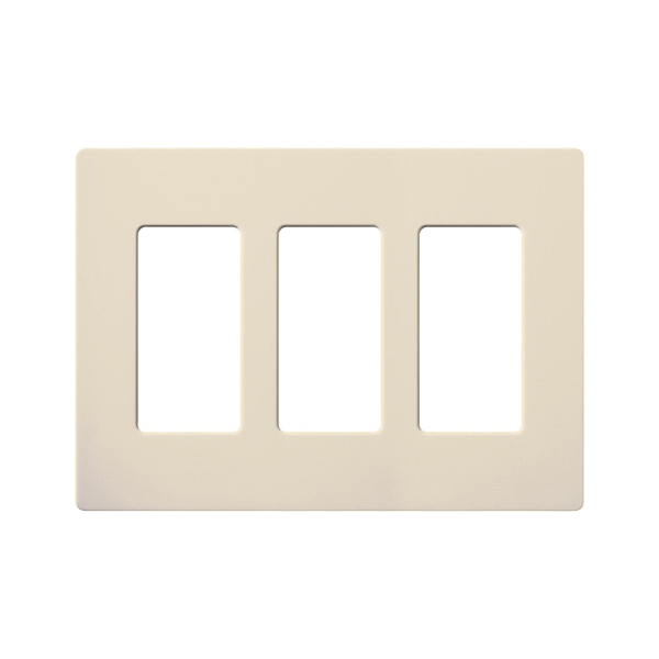 LUTRON CW-3-LA CLARO 3-GANG WALLPLATE LT. ALMOND | Bartle & Gibson ...