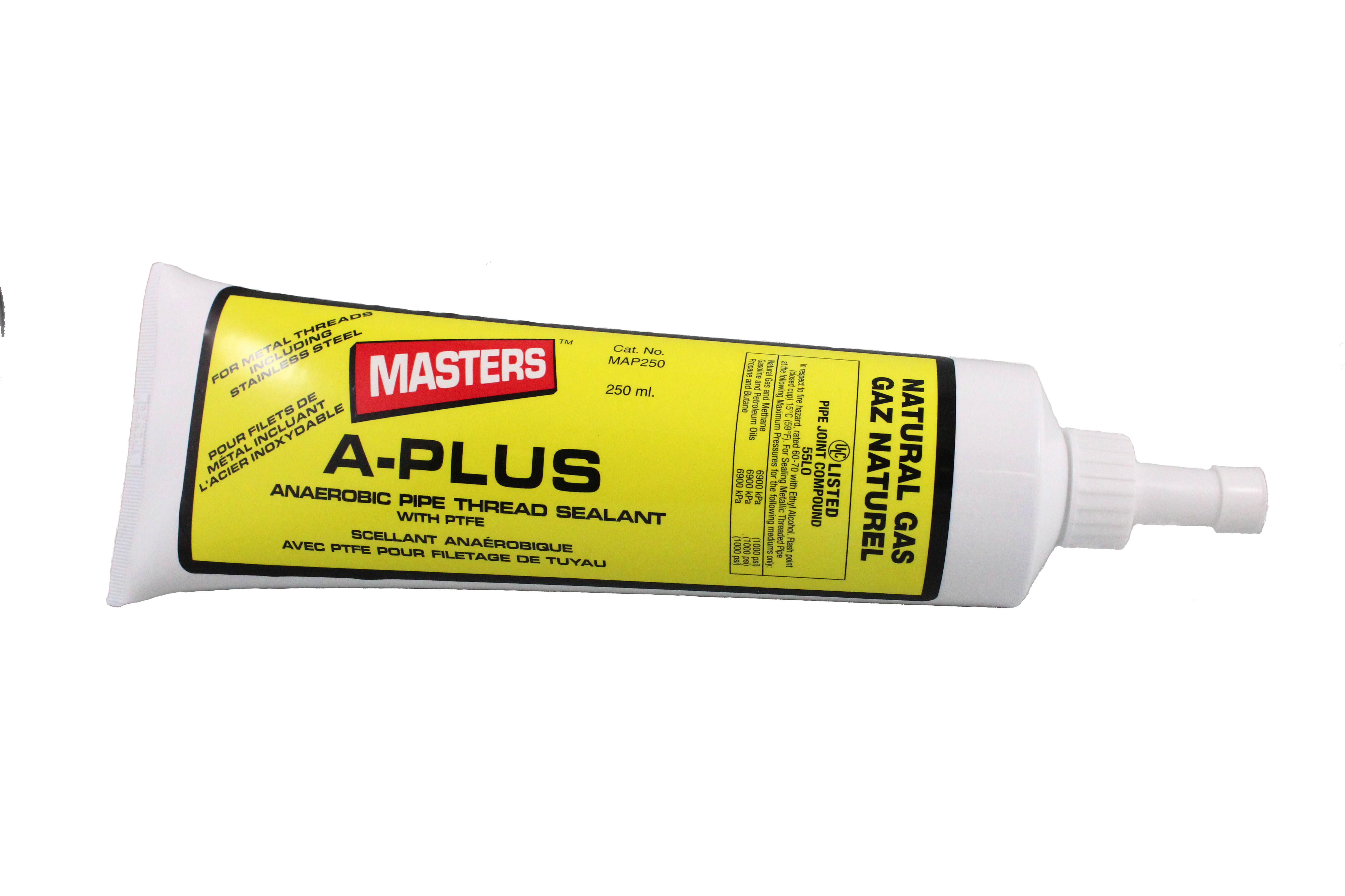 MASTERS MAP250 250ML A-PLUS ANAEROBIC THREAD SEALANT | Bartle & Gibson ...