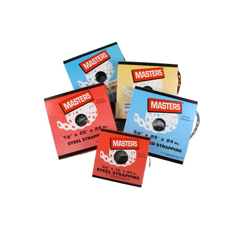 MASTERS SG2410075 3/4 X 100FT GALV STRAPPING | Bartle & Gibson Wholesale