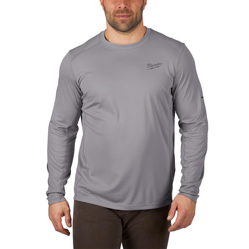 MILWAUKEE 415G-XL WORKSKIN LIGHT LS SHIRT-GRAY XL | Bartle & Gibson Wholesale