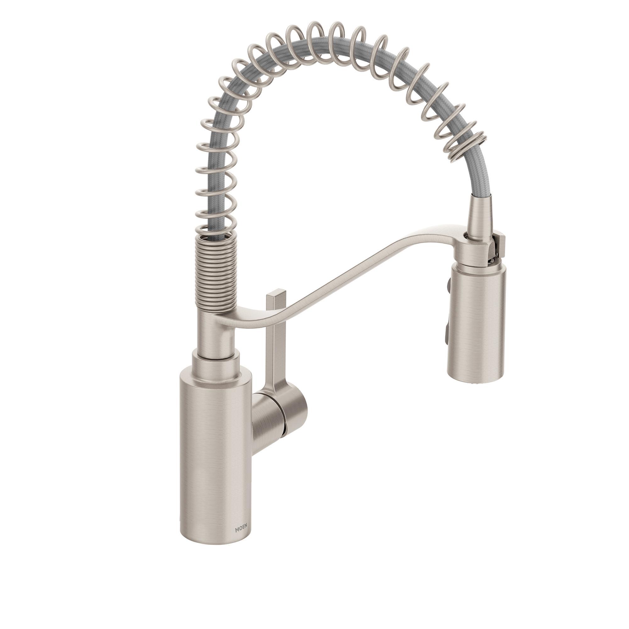 MOEN 5926SRS GENTA SPRING PULL-DOWN SPRAY PRE-RINSE KITCHEN FAUCET SPOT ...