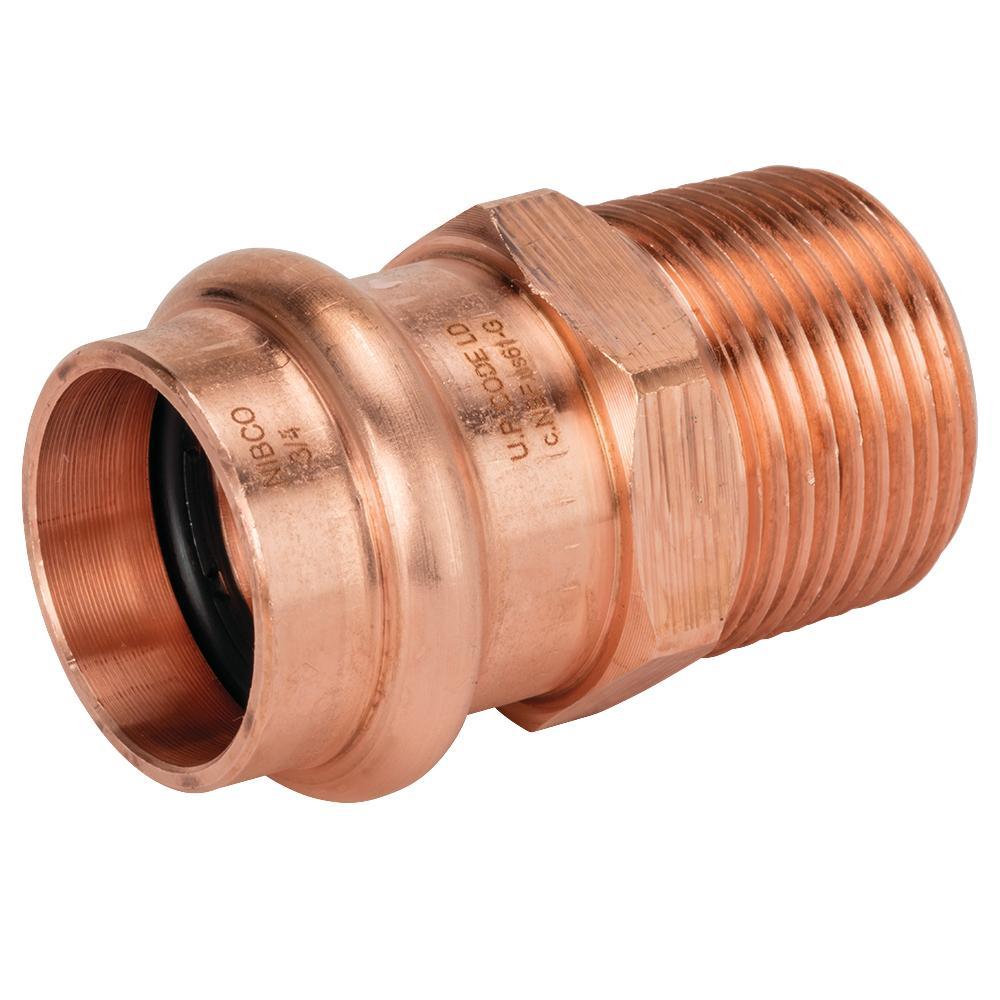 NIBCO 9030805PC PC604 1/2X3/8 PRSXM ADAPTER | Bartle & Gibson Wholesale