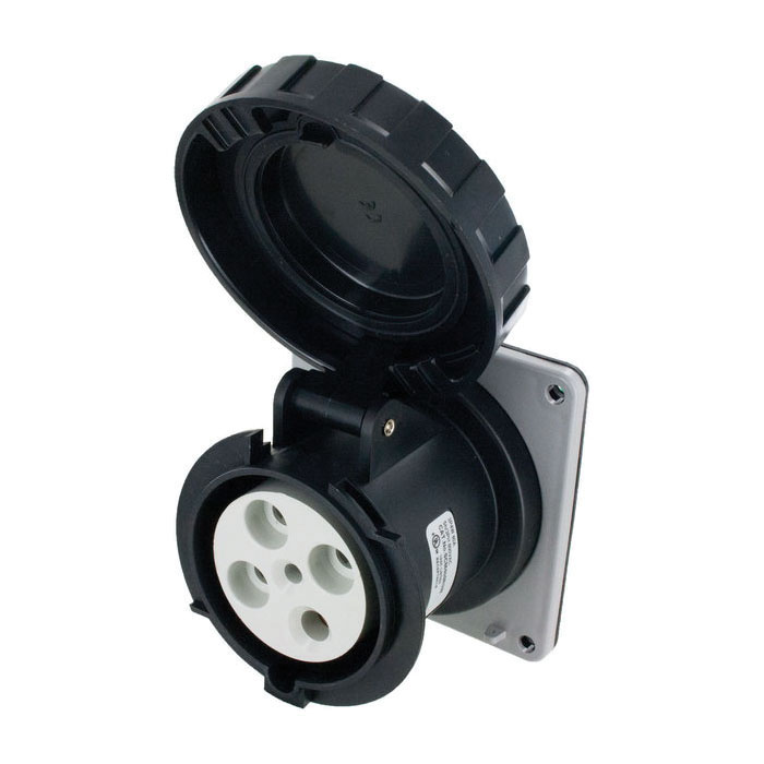 TECHSPAN SCM460R5W IP67 RECEPTACLE 60A 3PHASE 600VAC 3P 4W | Bartle ...