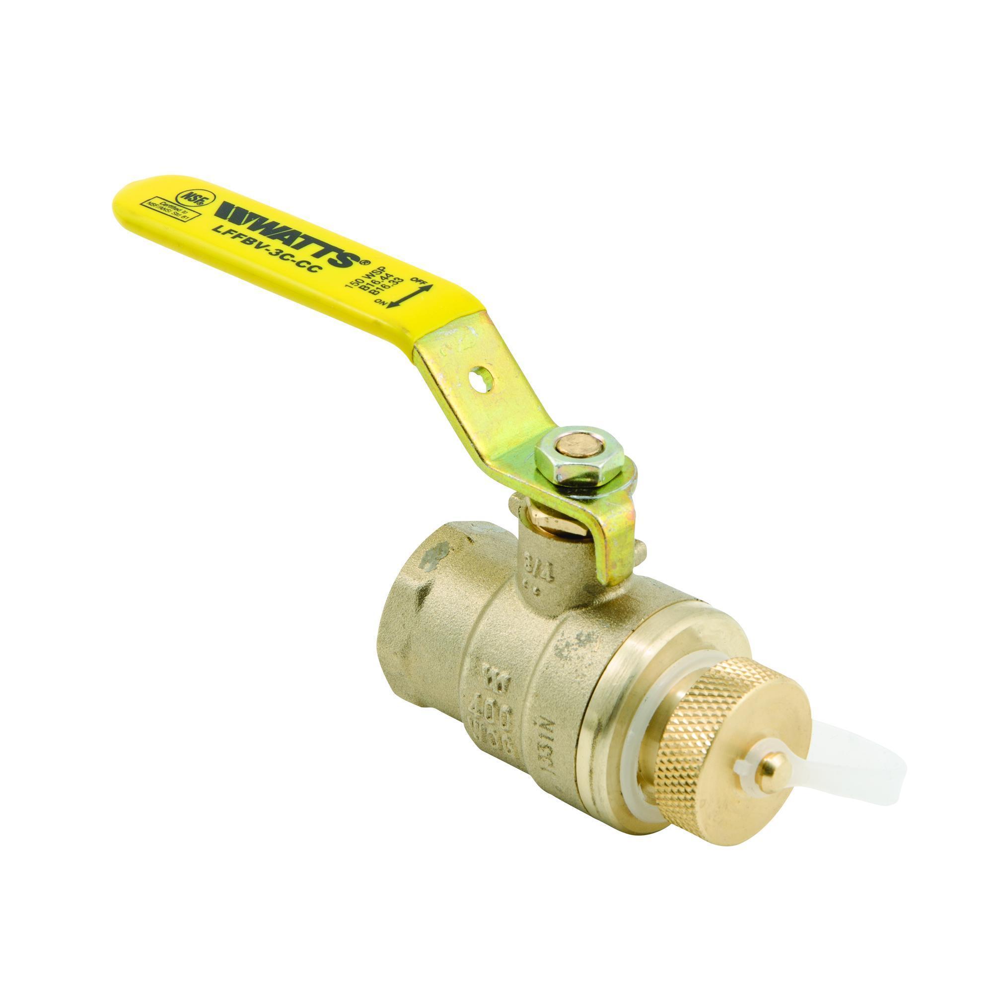 WATTS 0123474 LFFBV-3C-CC 1/2 IP BALL VALVE WITH CAP & CHAIN | Bartle ...