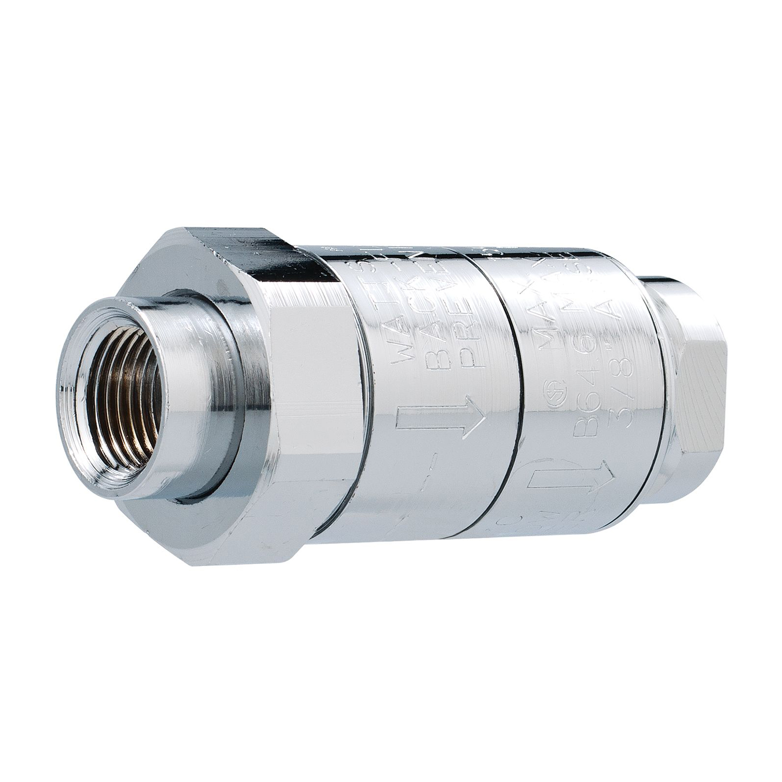 WATTS 0792077 LF7C 3/8 DUAL CHECK VALVE CHROME | Bartle & Gibson Wholesale