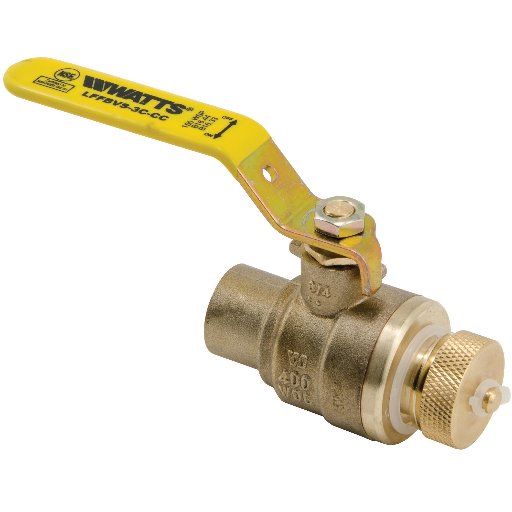 WATTS 0123476 LFFBVS-3C-CC 1/2 IP BALL VALVE WITH CAP & CHAIN | Bartle ...