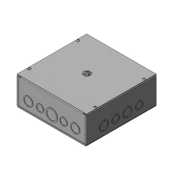 CODE D-S-121206 12X12X6 SURF JUNC BOX STL INDOOR SCREW COVER | Bartle ...