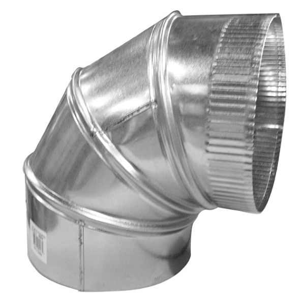 5 26GA GALVANIZED VENT 90 ELBOW | Bartle & Gibson Wholesale