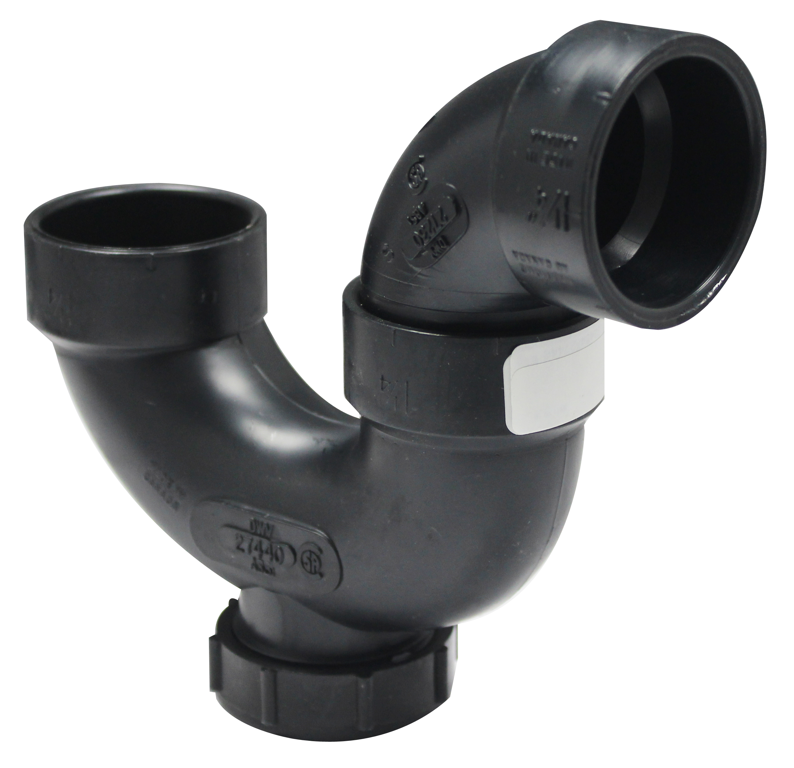 1-1/4 SOLID ABS P-TRAP W/CO | Bartle & Gibson Wholesale