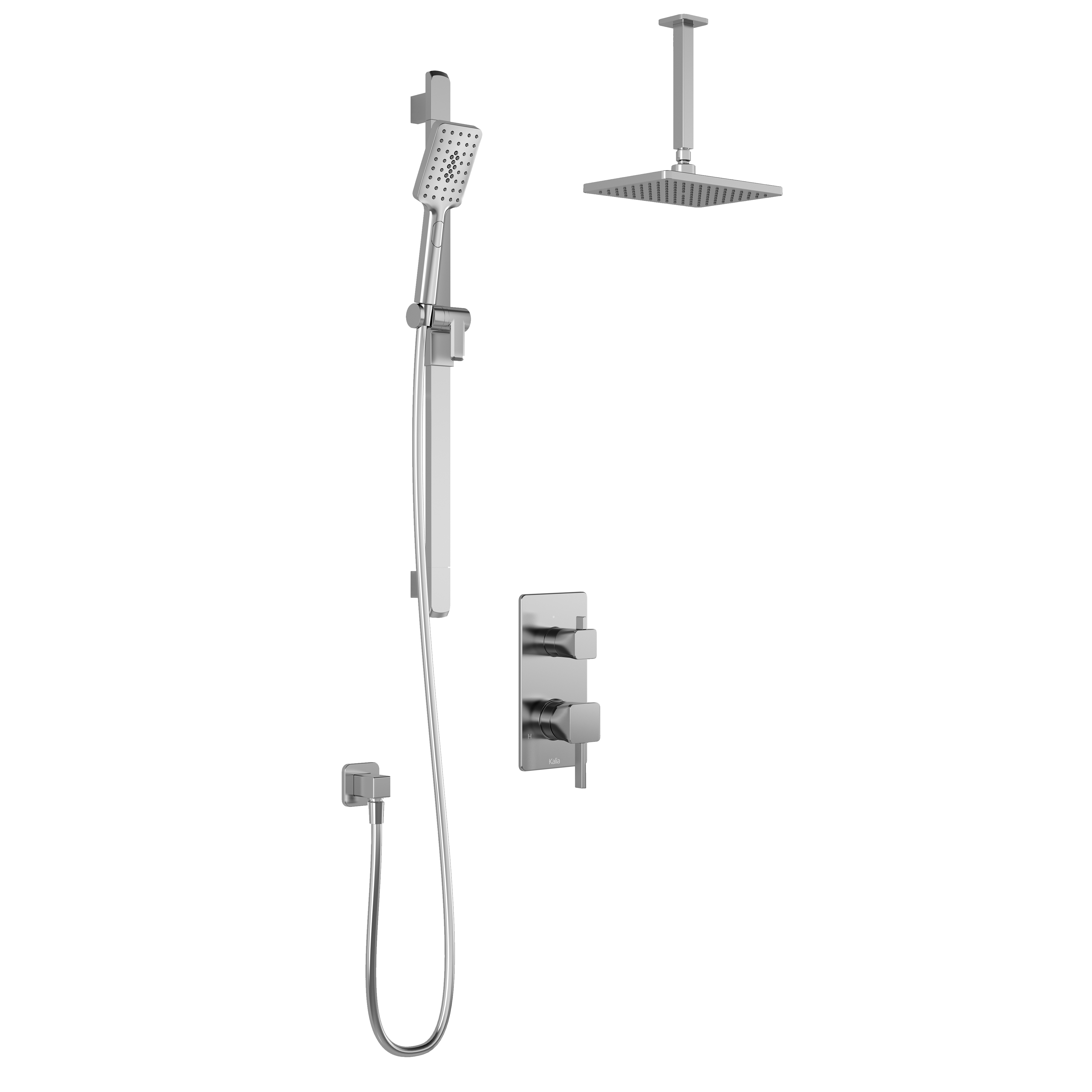 KALIA BF2179-110-001 SQUAREONE PRESSURE BALANCE SHOWER SYSTEM WITH ...