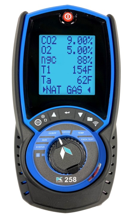 KANE KANE258 FLUE GAS COMBUSTIONION ANALYZER WITH HEAT EXCHANGER TEST ...
