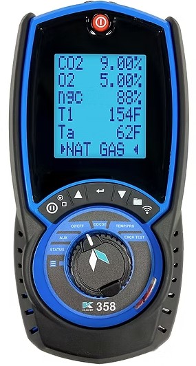 KANE KANE358 RESIDENTIAL/COMMERCIAL COMBUSTIONION ANALYZER WITH ...