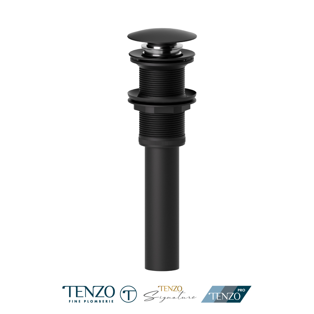 TENZO DR-WOF-01-MB PUSH POP-UP LESS OVERFLOW MATTE BLACK | Bartle ...