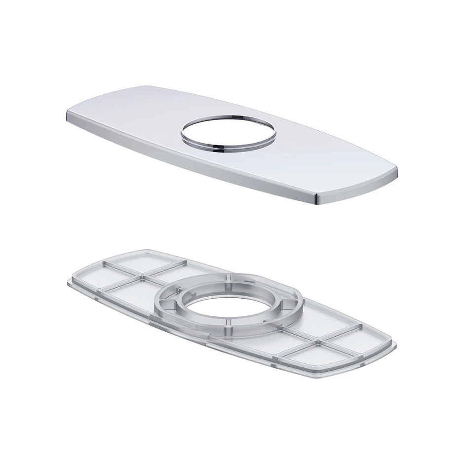 GERBER DA667B57 SQUARE COVER PLATE FOR 4IN CENTRE LAVATORY FAUCET ...