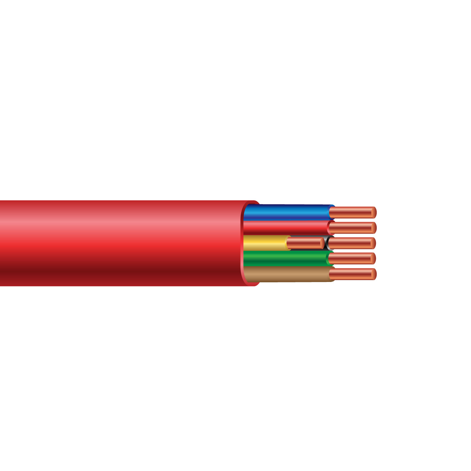 6C-18 (SHORTS) SOLID COPPER 105C FT4 FIRE ALARM WIRE RED | Bartle ...