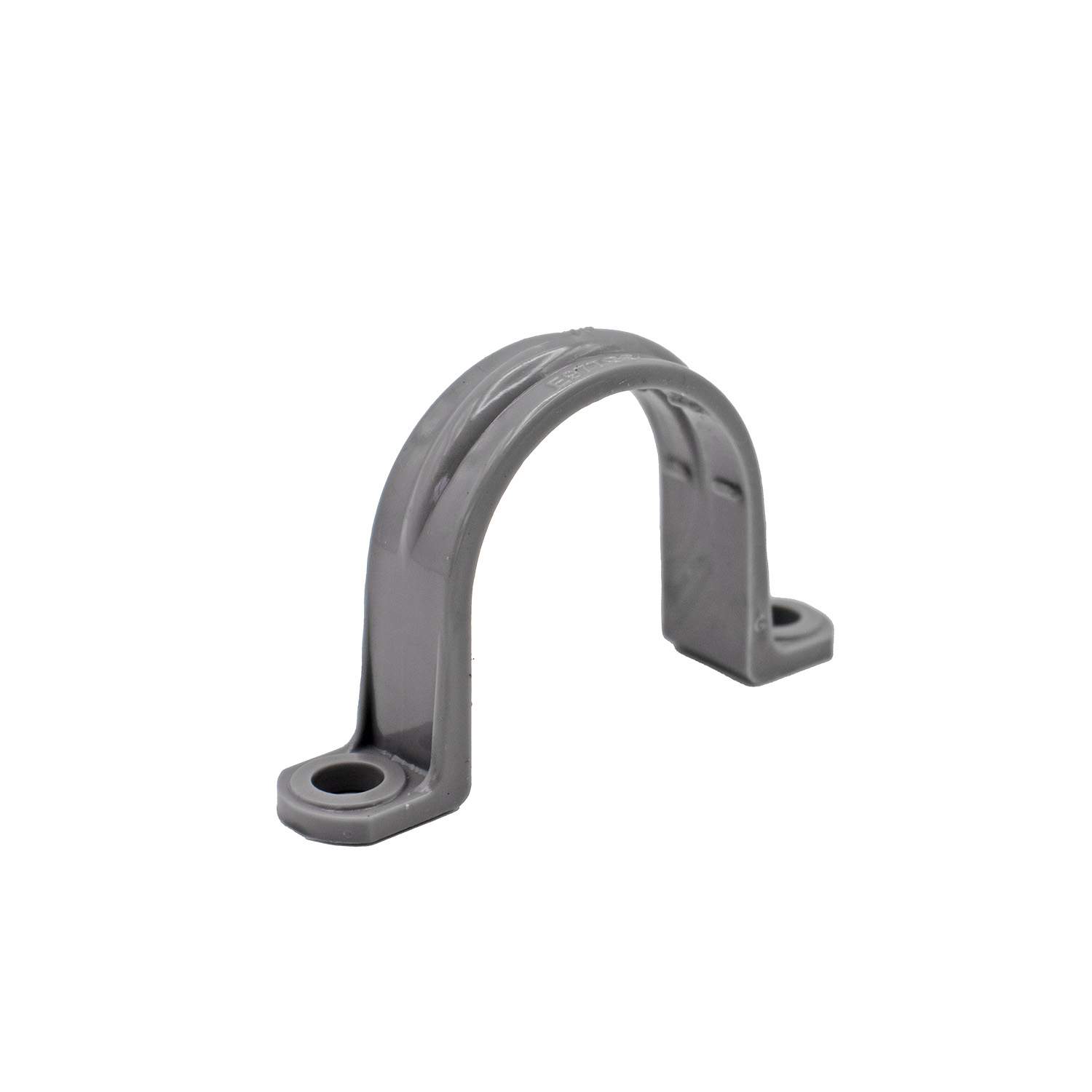 1 2 HOLE PIPE STRAP RIGID PVC | Bartle & Gibson Wholesale