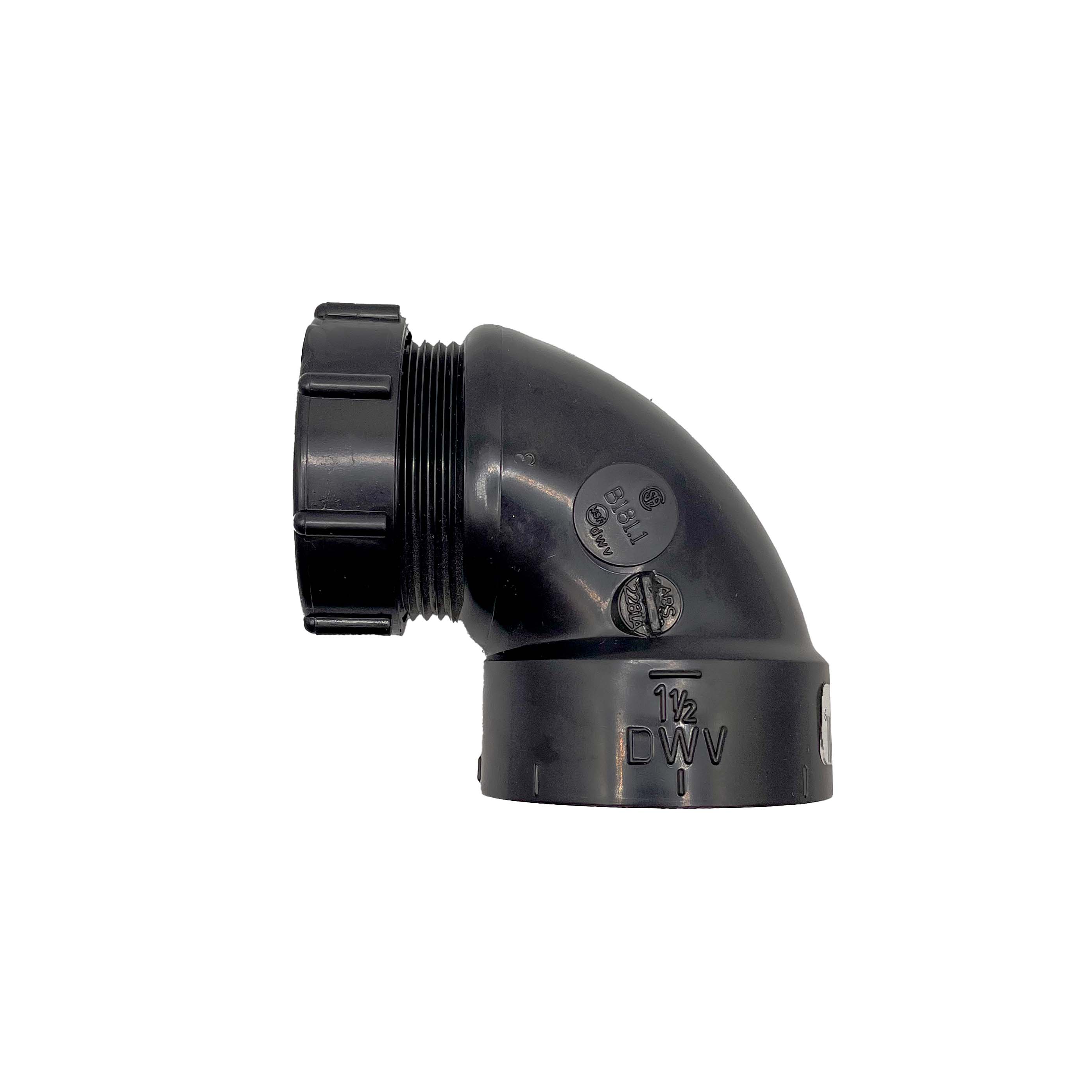 1-1/2 HUBXSJ 90 EL ABS TRAP ADAPTER | Bartle & Gibson Wholesale