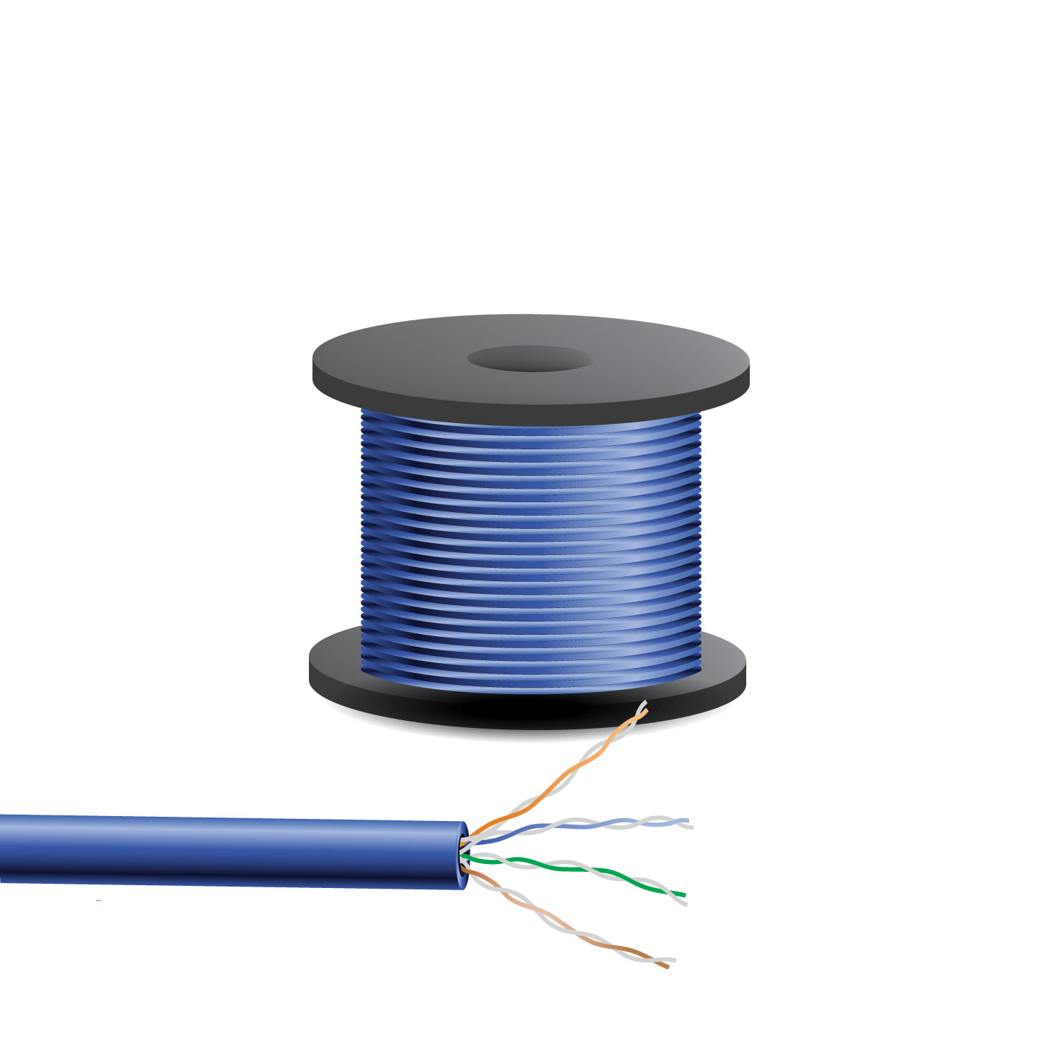 FT6 (300M/VARIABLE LENGTH) SOLID COPPER CAT6 FT6 CMP TEL/DATA WIRE BLUE ...