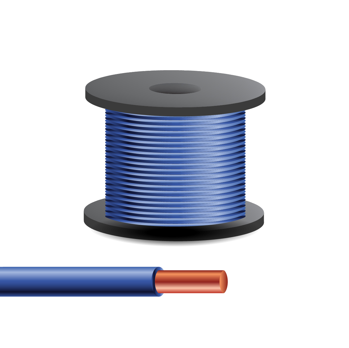 14 (300M) SOLID COPPER T90 WIRE BLUE | Bartle & Gibson Wholesale