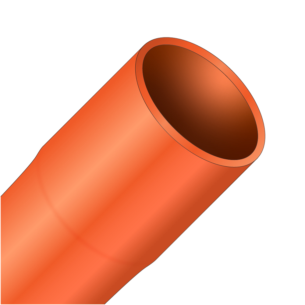 2X10FT ORANGE DB-II SERIES 700 TEL-DUCT CONDUIT | Bartle & Gibson Wholesale