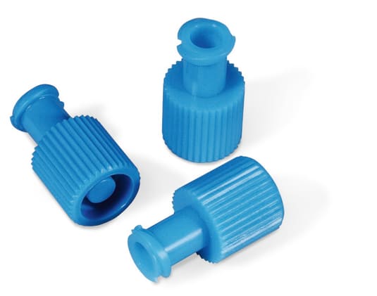 Combi-Stopper Katheterstopfen, blau, 100 Stück | WiBU