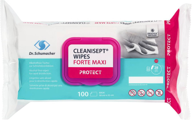 Cleanisept Wipes Forte Maxi, 100 Tücher | WiBU