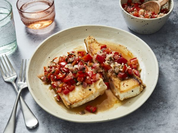 Red Pepper Fish Escabeche With Pacific Halibut | Wild Alaskan Company