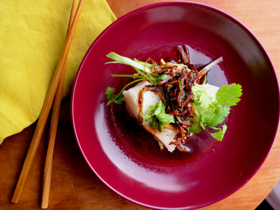 TEAM RECIPE: Crystal's Cantonese Steamed Cod with Ginger and Scallions ...
