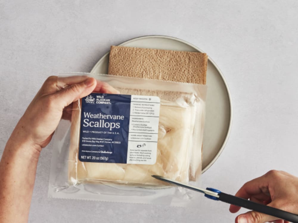 How to Partially Thaw and Refreeze Weathervane Scallops | Wild Alaskan ...