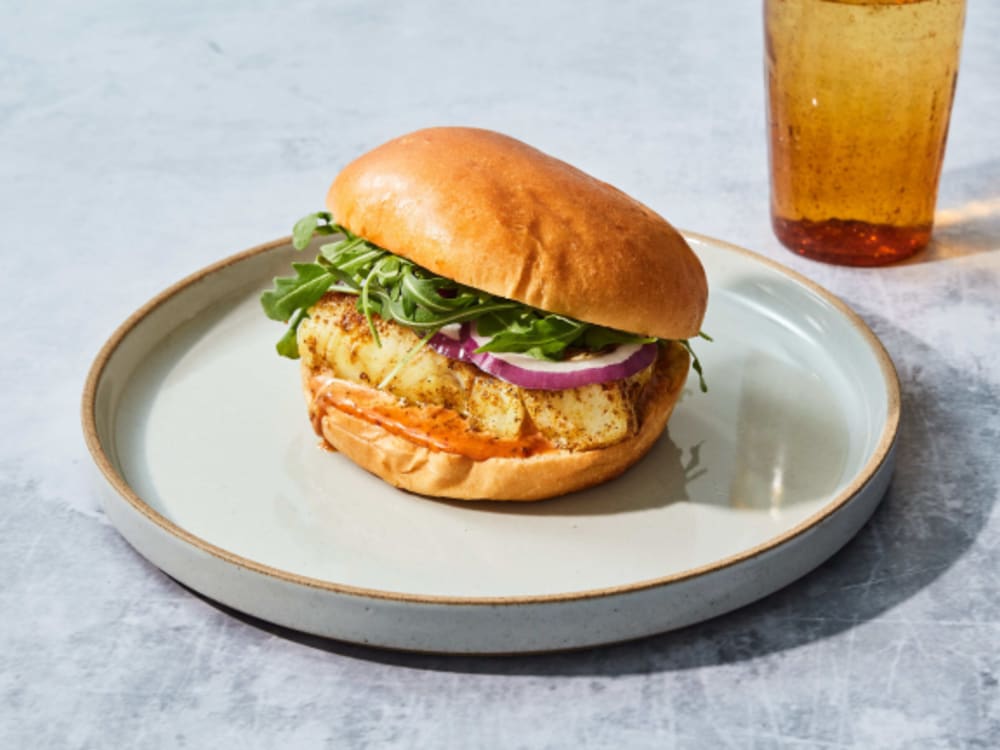 Curry Rubbed Pacific Cod Sandwich | Wild Alaskan Company