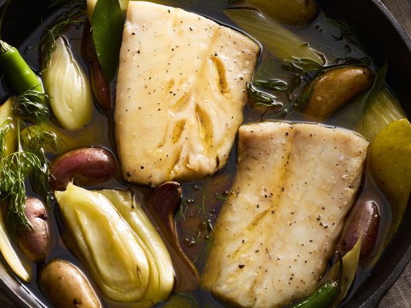 Pacific Cod Confit With Potatoes and Fennel | Wild Alaskan Company