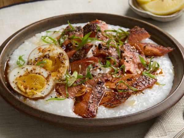 Congee with Hot Smoked Sockeye Salmon | Wild Alaskan Company