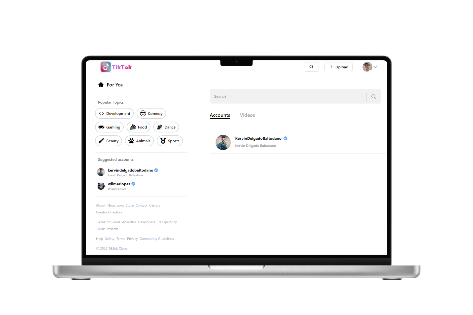 GitHub - WilmerL2000/tiktok-clone-app: Developed with Next.js, TypeScript, Tailwind CSS, Sanity ...
