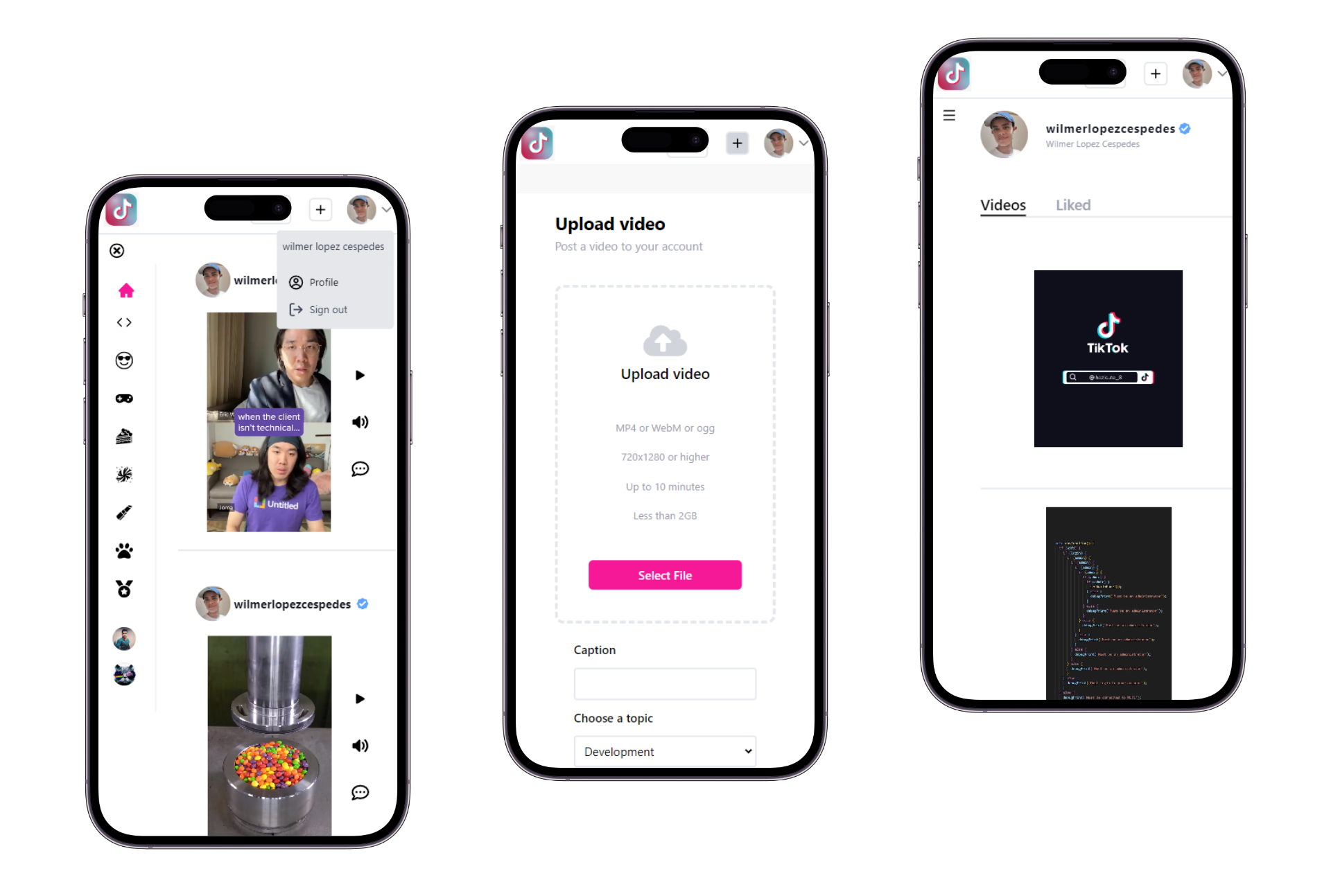 Github Wilmerl2000tiktok Clone App Developed With Nextjs Typescript Tailwind Css Sanity