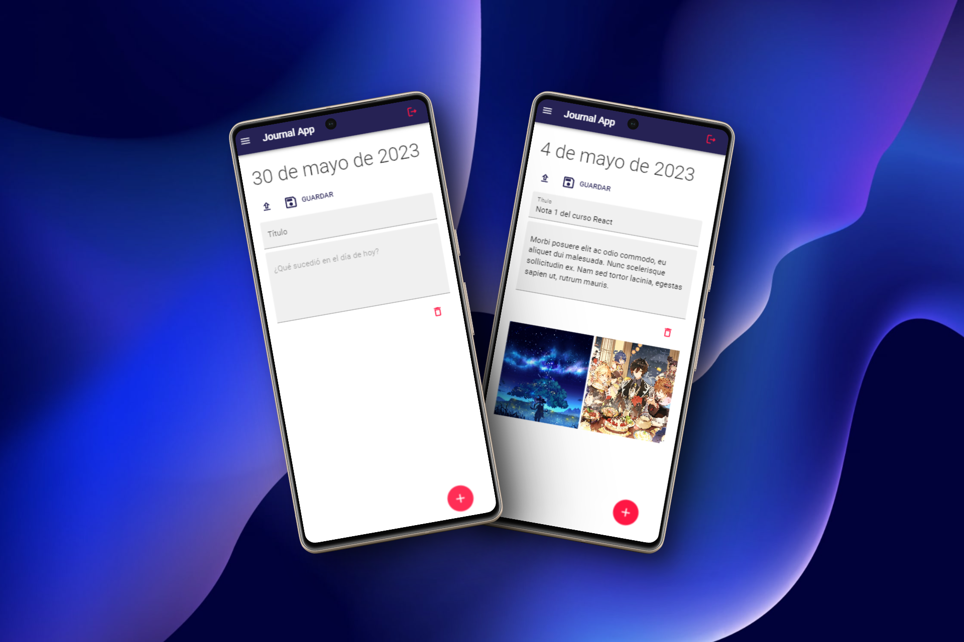 GitHub - WilmerL2000/journal-app: Project developed using the Vite environment using the React ...
