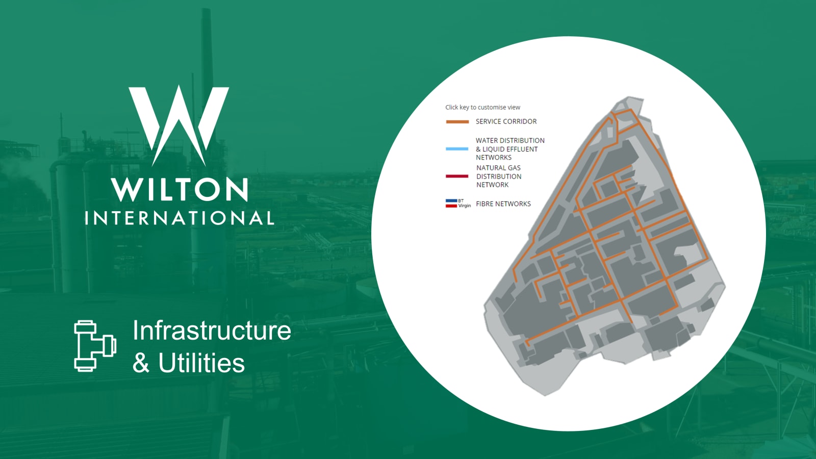 Industrial site with ready to go infrastructure for utilities ...