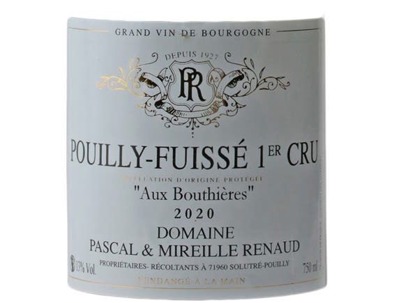 Domaine Pascal Renaud Pouilly-Fuisse 1er Cru Aux Bouthieres Blanc 2020 ...