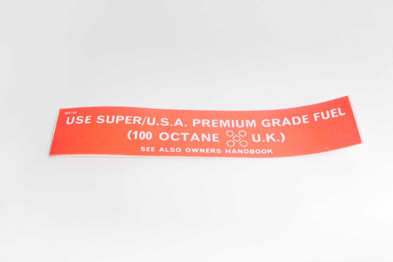 Wins International - Premium Grade Fuel Label