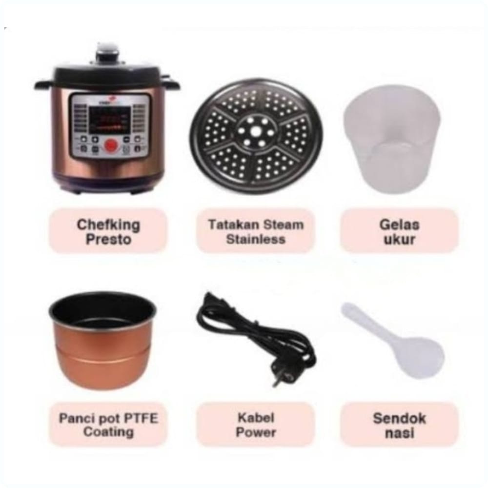 Jual Chefking Digital Pressure Cooker - Alat Masak Presto Multifungsi ...