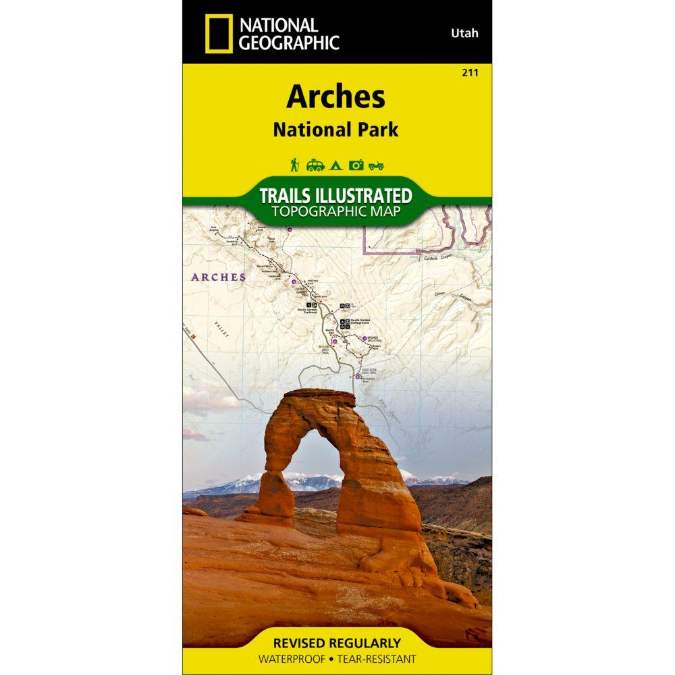 National Geographic Arches National Park Map • Wanderlust Outfitters™