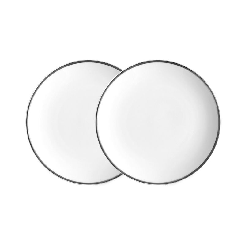 Alex Platinum - Set Of Two, Bread / Canape Plates | Twig New York ...