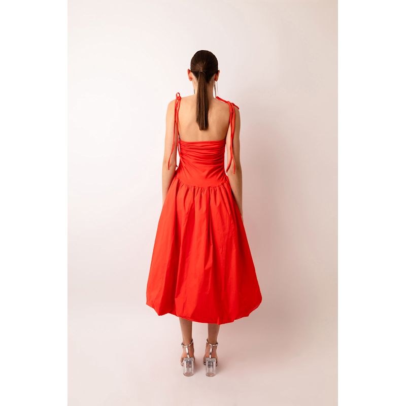 Alexa Tiger Orange Puffball Dress | AMY LYNN | Wolf & Badger